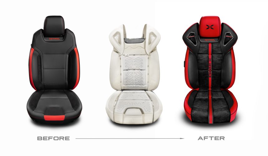X-Works Raptor Black-Red Upholstery Kit - X-Works
