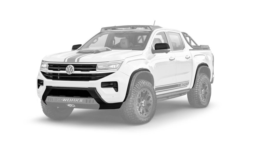 Line-X coating of selected OEM body parts VW Amarok test - X-Works